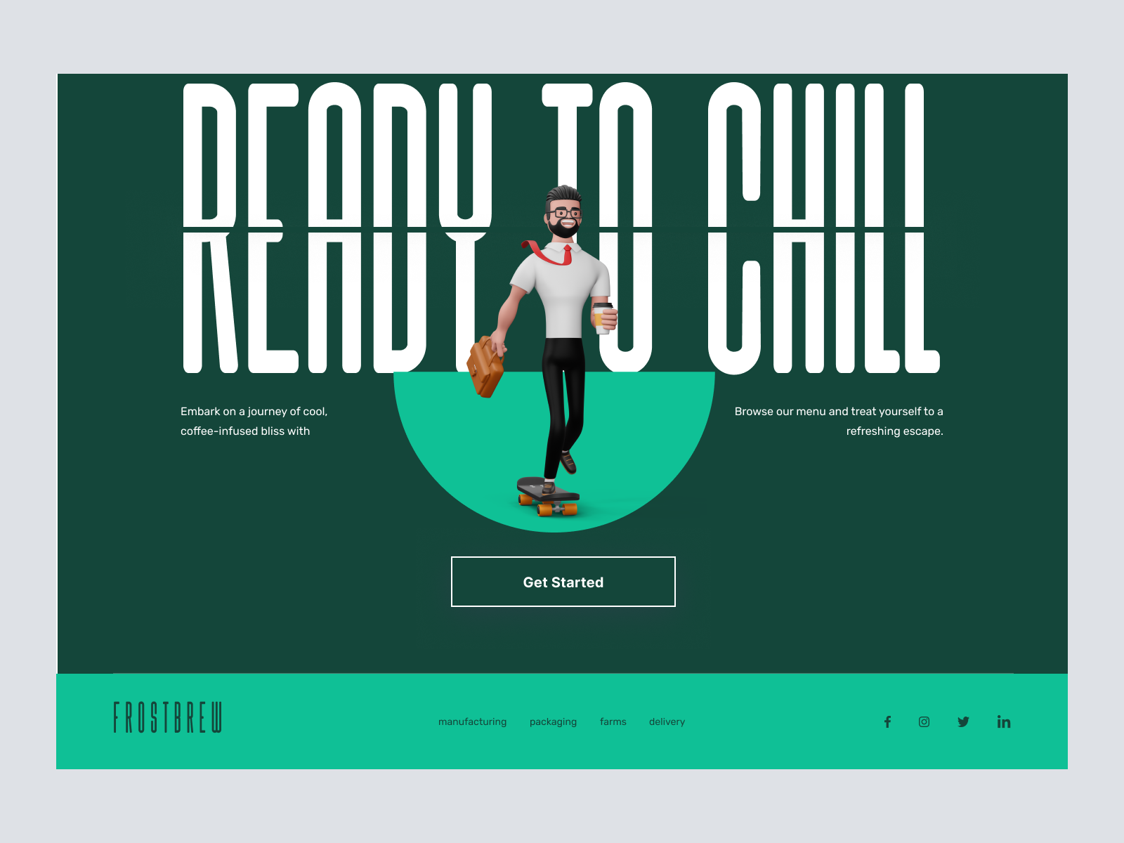 FrostBrew - Coffee and Tea Store | Figma & Adobe XD Resou... | UI Dux