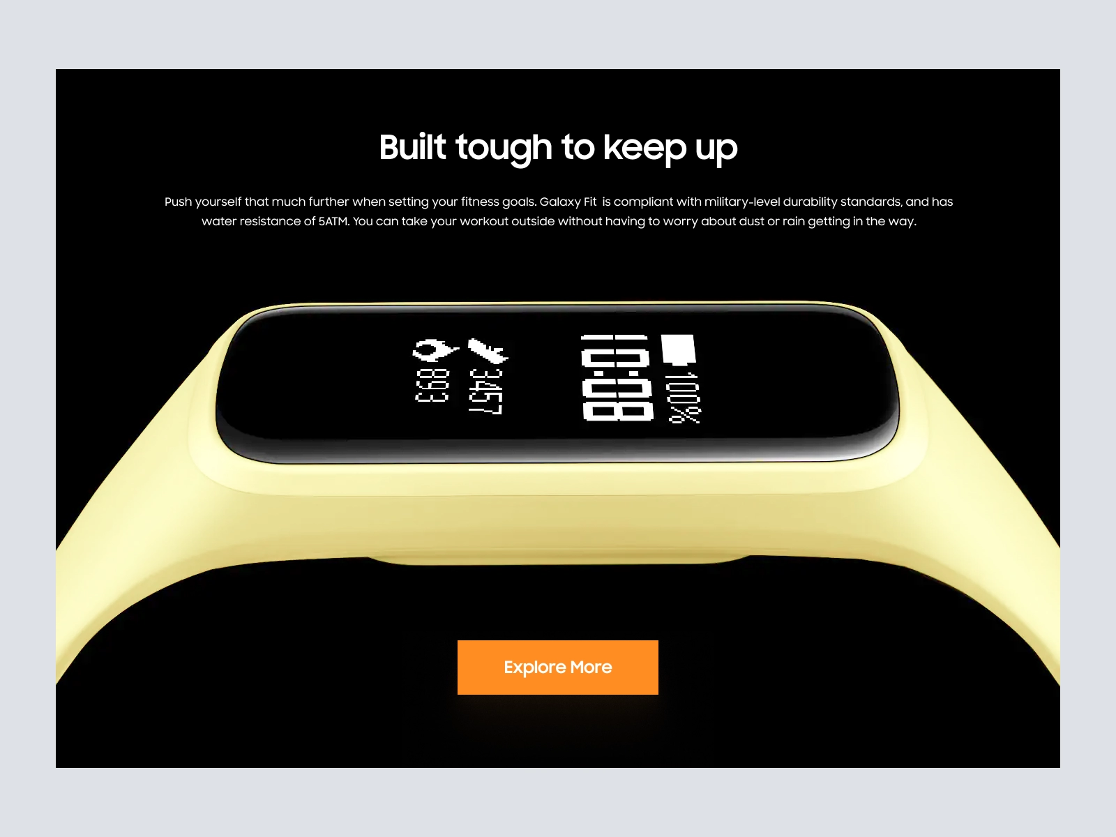 GalaxyFit - SmartWatch Website Design | Figma & Adobe XD ... | UI Dux