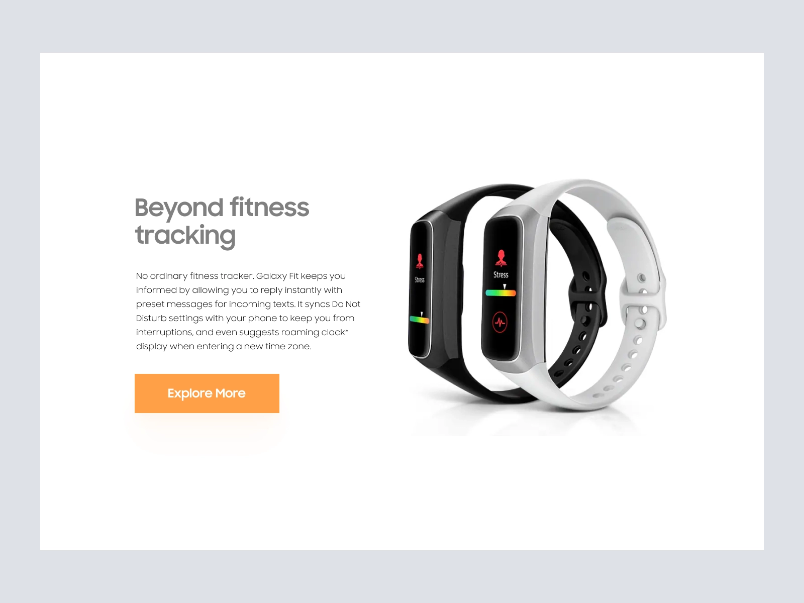 GalaxyFit - SmartWatch Website Design | Figma & Adobe XD ... | UI Dux